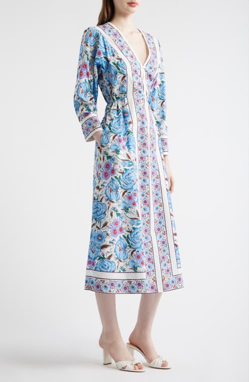 CLEOBELLA Blanche Print Organic Cotton Midi Dress